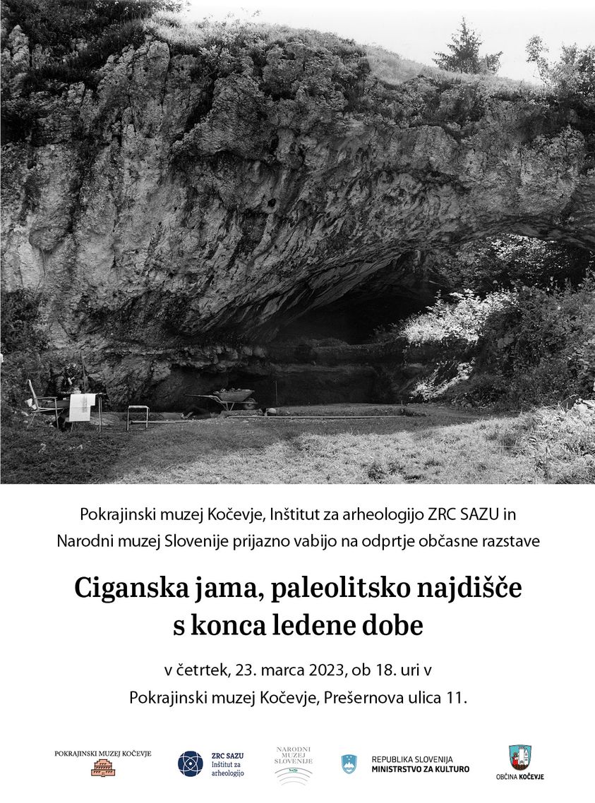 V Kočevju arheološka razstava Ciganska jama, paleolitsko najdišče s ...